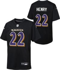 Nike Youth Baltimore Ravens Derrick Henry #22 Fashion Black Game Jersey ...