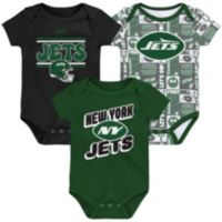 NFL Team Apparel Infant New York Jets Comics Team Color 3-Pack Onesie ...