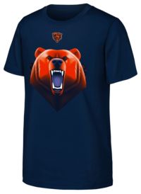 NFL Team Apparel Youth Chicago Bears Illustration Navy T-Shirt | Dick's ...