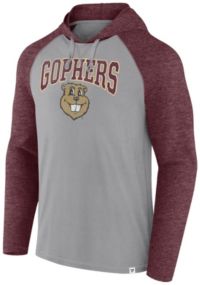 NCAA Men's Minnesota Golden Gophers Grey Quality Hooded Long Sleeve T ...