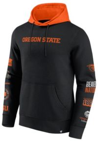 NCAA Men's Oregon State Beavers Black Colorblock Badge Pullover Hoodie ...
