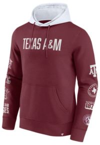 NCAA Men's Texas A&M Aggies Maroon Colorblock Badge Pullover Hoodie ...