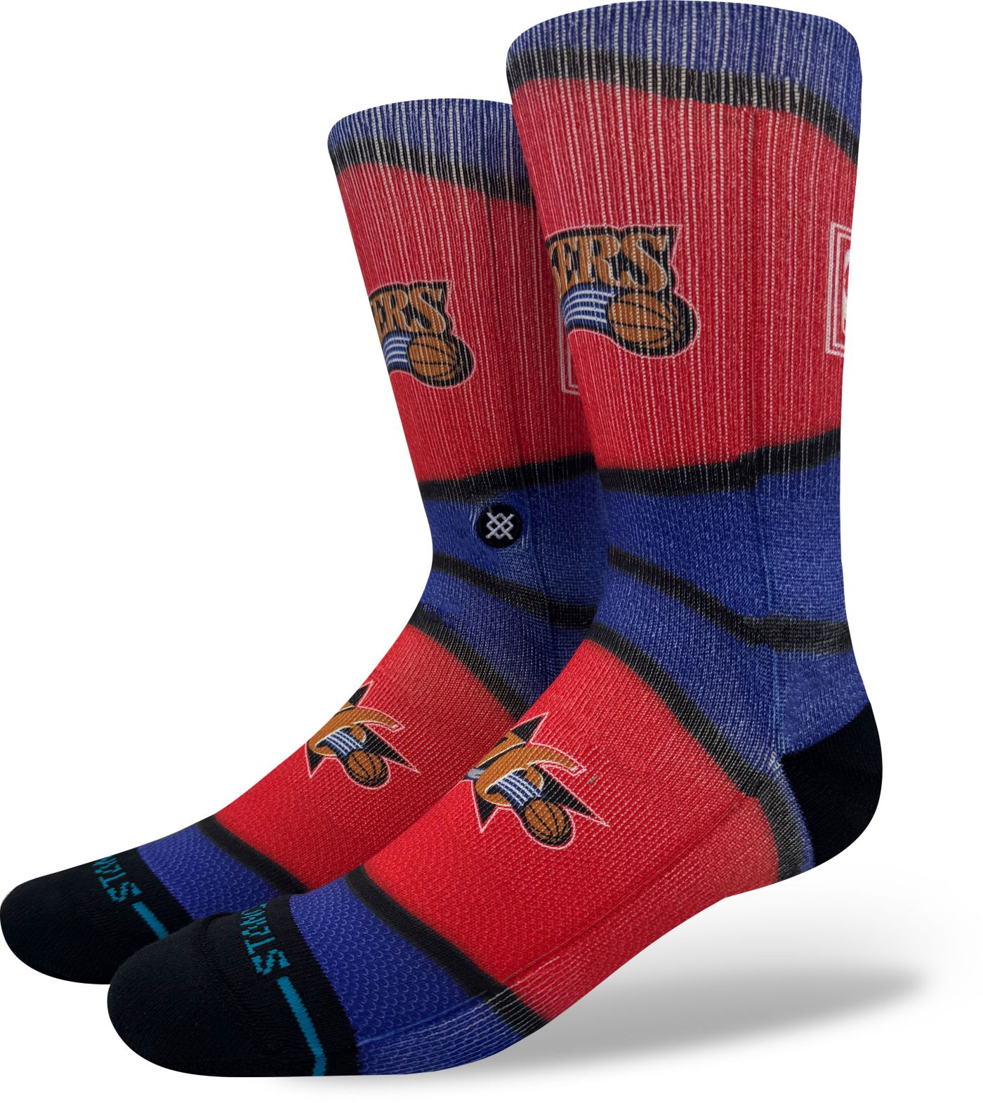 Stance Adult Philadelphia 76ers Hardwood Classic Socks | Dick's ...