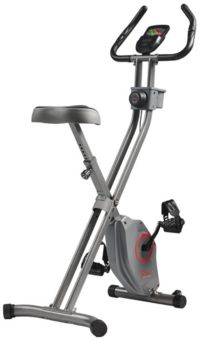 Sunny Health & Fitness Magnetic Foldable Exercise X-Bike With 14 Levels ...