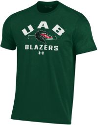 Under Armour Men's UAB Blazers Green Performance Cotton T-Shirt | Dick ...