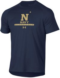 Under Armour Men's Navy Midshipmen Navy Tech Performance T-Shirt | Dick ...