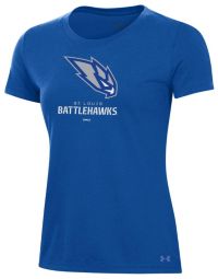 Under Armour Women's UFL St. Louis Battlehawks Logo Royal Performance T ...