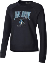 Under Armour Women's Johns Hopkins Blue Jays Black Rival Fleece Crew ...