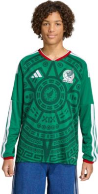 Adidas Youth Mexico 2026 Home Long Sleeve Replica Jersey Dick S