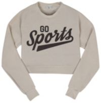 Where I'm From Women's Go Sports Cream 'Go Sports' Cropped Long Sleeve ...