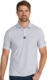 Bad Birdie Men's Geo Frost Core Performance Golf Polo | Golf Galaxy