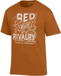 Champion Men's Red River Rivalry Texas Orange Texas Oklahoma T-Shirt ...