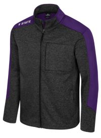 Colosseum Men's Kansas State Wildcats Black Full-Zip New Dad Jacket ...