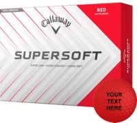 Callaway 2025 Supersoft Red Personalized Golf Balls | Golf Galaxy