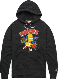 HOMAGE Men's Oklahoma City Thunder Bart Simpson Black Pullover Hoodie ...
