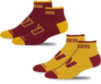 For Bare Feet Adult Washington Commanders Front & Center 2 Pack Socks ...