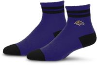 For Bare Feet Adult Baltimore Ravens Stripe Cozy Socks | Dick's ...