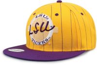The Game Adult LSU Tigers Athletic Gold Pinstripe Snapback Adjustable ...