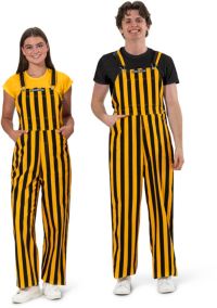 Game Bibs Adult Black/Yellow College Stripes Overalls | Dick's Sporting ...