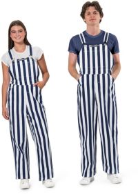 Game Bibs Adult Navy/White College Stripes Overalls | Dick's Sporting Goods