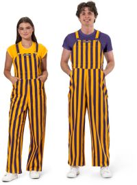 Game Bibs Adult Purple/Yellow College Stripes Overalls | Dick's ...
