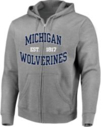 Profile Varsity Men's Michigan Wolverines Grey Big and Tall Fleece Full ...
