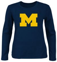 Profile Varsity Women's Michigan Wolverines Navy Plus Size Lifestyle ...