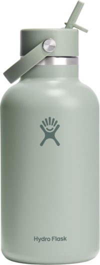 Hydro Flask 64 oz. Wide Mouth Bottle with Flex Straw Cap - Color Match ...