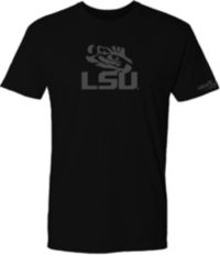 Great State Men's LSU Tigers Black Blackout Stack Short Sleeve T-Shirt ...