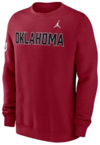 Jordan Men's Oklahoma Sooners Team Crimson Club Fleece Crewneck ...