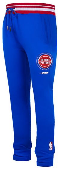 Pro Standard Men's Detroit Pistons Blue Script Tail Rib Fleece ...