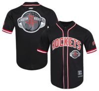 Pro Standard Men's Houston Rockets Black Classic Mesh Button Down Shirt ...