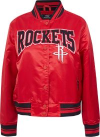 Pro Standard Women's Houston Rockets Blue Crest Emblem Full-Zip Satin ...
