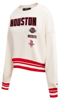 Pro Standard Women's Houston Rockets Off White Retro Classic Fleece ...