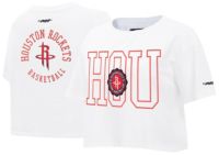 Pro Standard Women's Houston Rockets White Crest Emblem Boxy T-Shirt ...