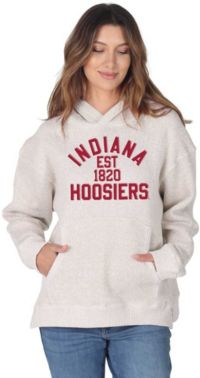 chicka-d Women's Indiana Hoosiers Natural Spirit Fleece Weekender ...