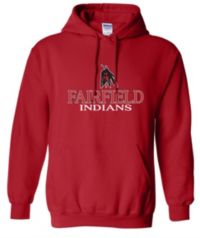 Pel Athletic Men's Fairfield Senior High School Red Pullover Hoodie ...