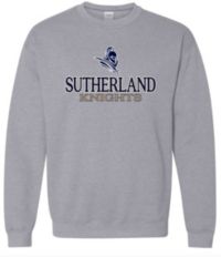 Pel Athletic Men's Sutherland High School Grey Crewneck Sweatshirt ...