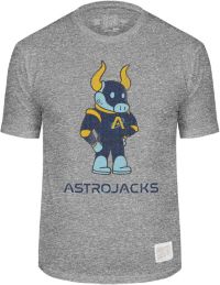 Retro Brand Men's Northern Arizona Lumberjacks Grey Astro Jacks Mascot ...
