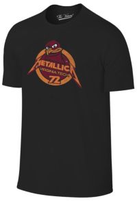 Retro Brand Men's Virginia Tech Hokies Metallica Black '72' T-Shirt ...