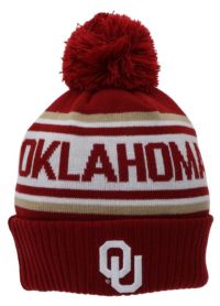 League-Legacy Adult Oklahoma Sooners Crimson Pom Knit Beanie | Dick's ...