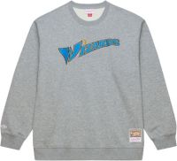 Mitchell & Ness Men's Washington Wizards Grey All In Crewneck ...