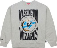 Mitchell & Ness Women's Washington Wizards Grey Retro Crewneck ...