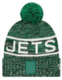 New Era Adult New York Jets Medium Green Sideline Sport Knit Beanie ...