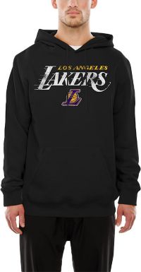 New Era Men's Los Angeles Lakers Black Logo Pullover Hoodie | Dick's ...