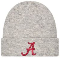 New Era Women's Alabama Crimson Tide Grey Metallic Cuffed Knit Beanie ...