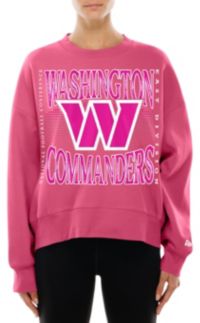 New Era Women's Washington Commanders Pink Tech Crew Pullover ...