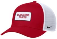 Nike Adult Duquesne Dukes Red Rise Twill Patch Trucker Hat | Dick's ...