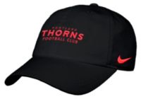 Nike Adult Portland Thorns 2025-26 Black Wordmark Campus Adjustable Hat ...