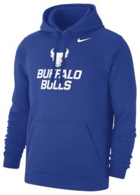 Nike Men's Buffalo Bulls Royal Club Fleece Arch Logo Pullover Hoodie ...